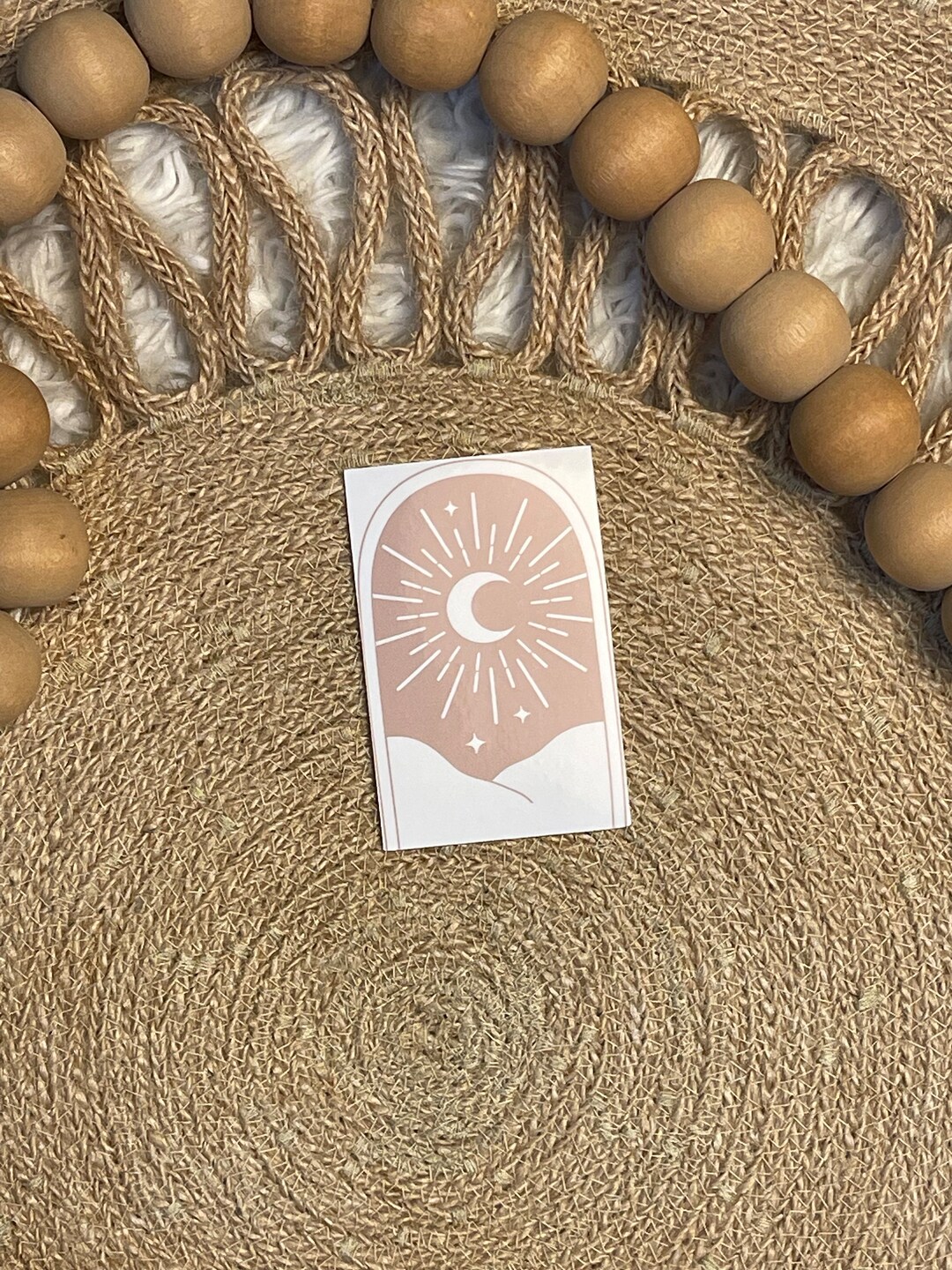 Boho Desert Sun Line Art Sticker 1.5inx2.5in - Etsy