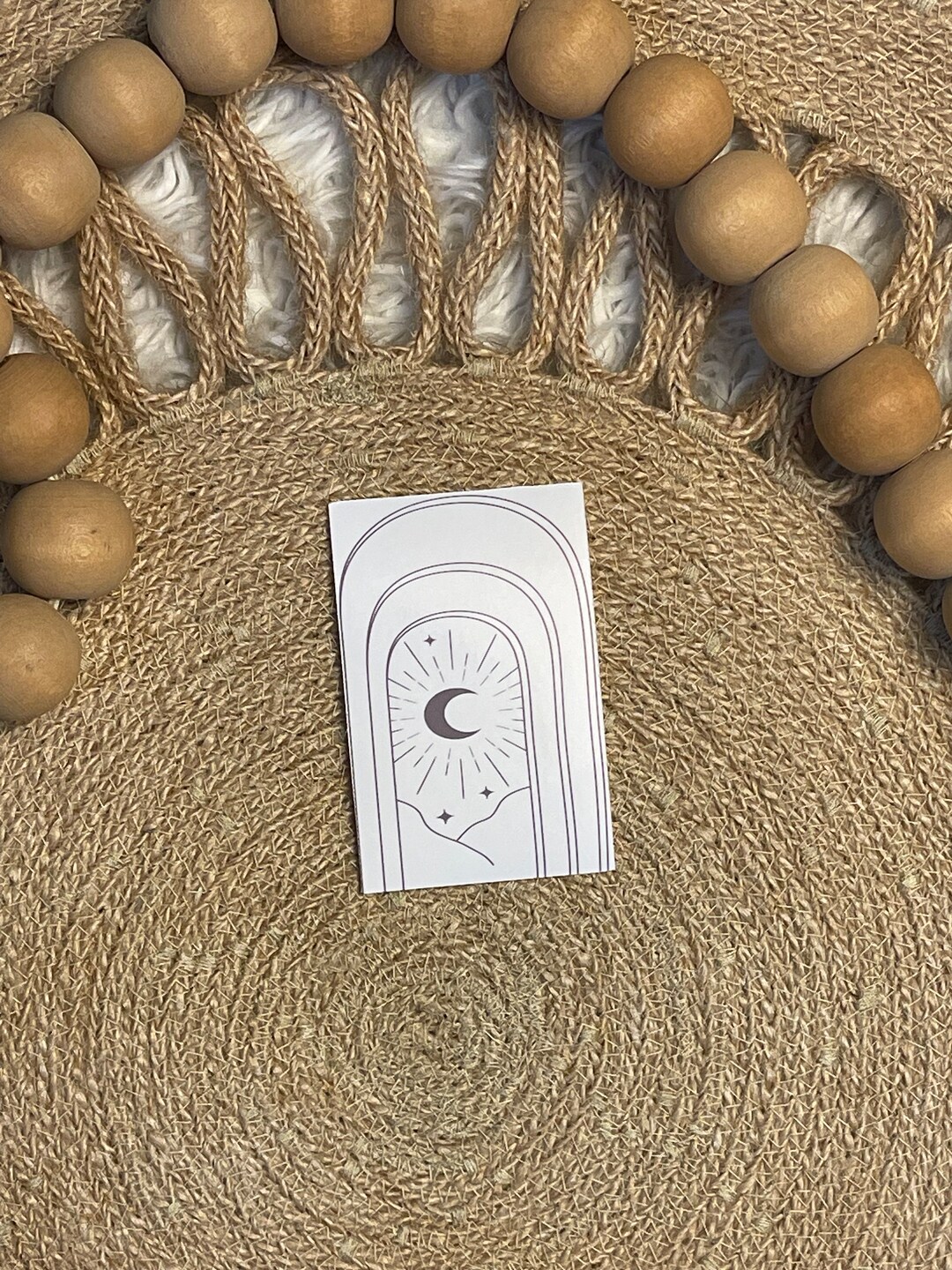 Boho Arched Window Scenic Art Sticker 1.5inx2.5in - Etsy