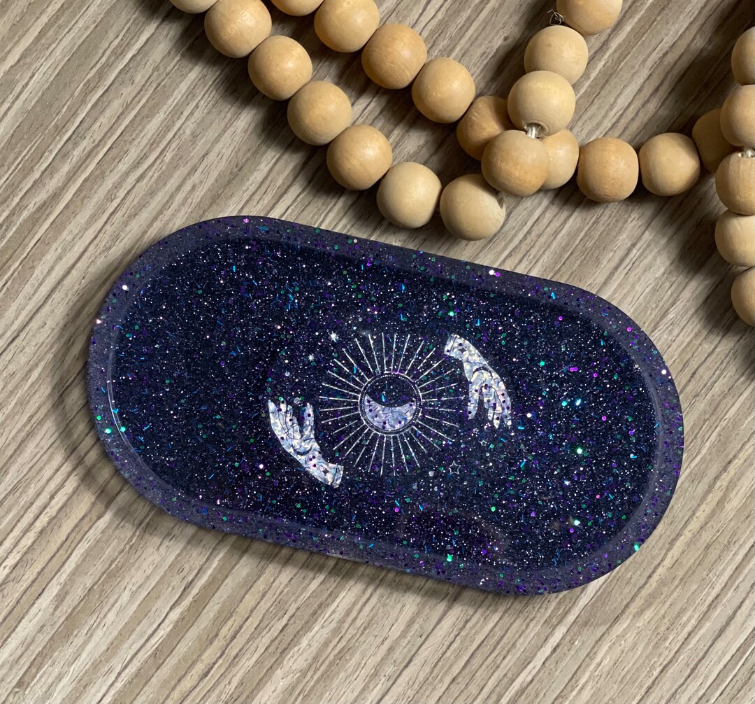 Trinket Tray, Resin Trinket Tray, Epoxy Trinket Tray, Jewelry Tray - Etsy