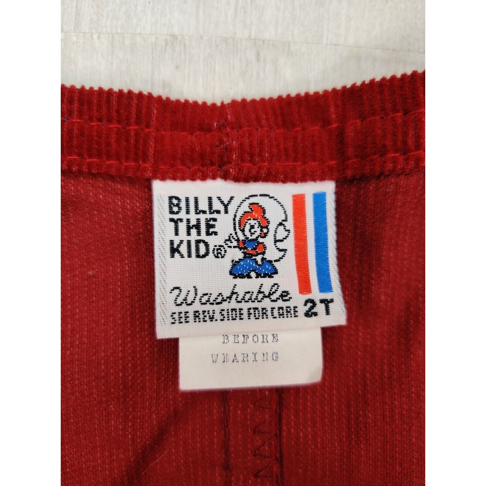 Vintage 1970s Billy the Kid Boy Denim Overall Jeans Sz 2T Football ...