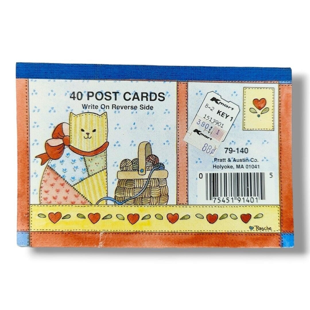 Vintage Stationery Penny Wise Postcards Pratt & Austin Cat Yarn ...