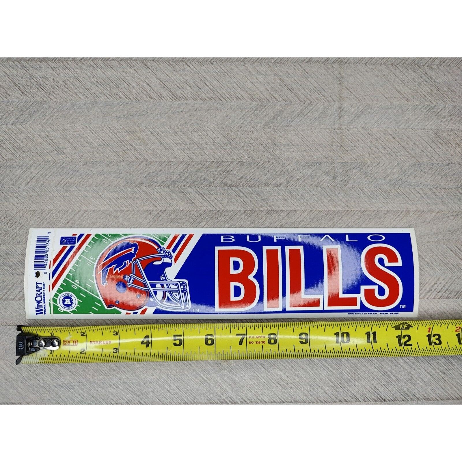 Vintage Buffalo Bills Bumper Sticker Wincraft Blue and Red New Old ...
