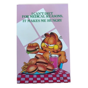 Vintage Garfield Poster 13.5 X 9 Office Classroom Motivational Humor ...