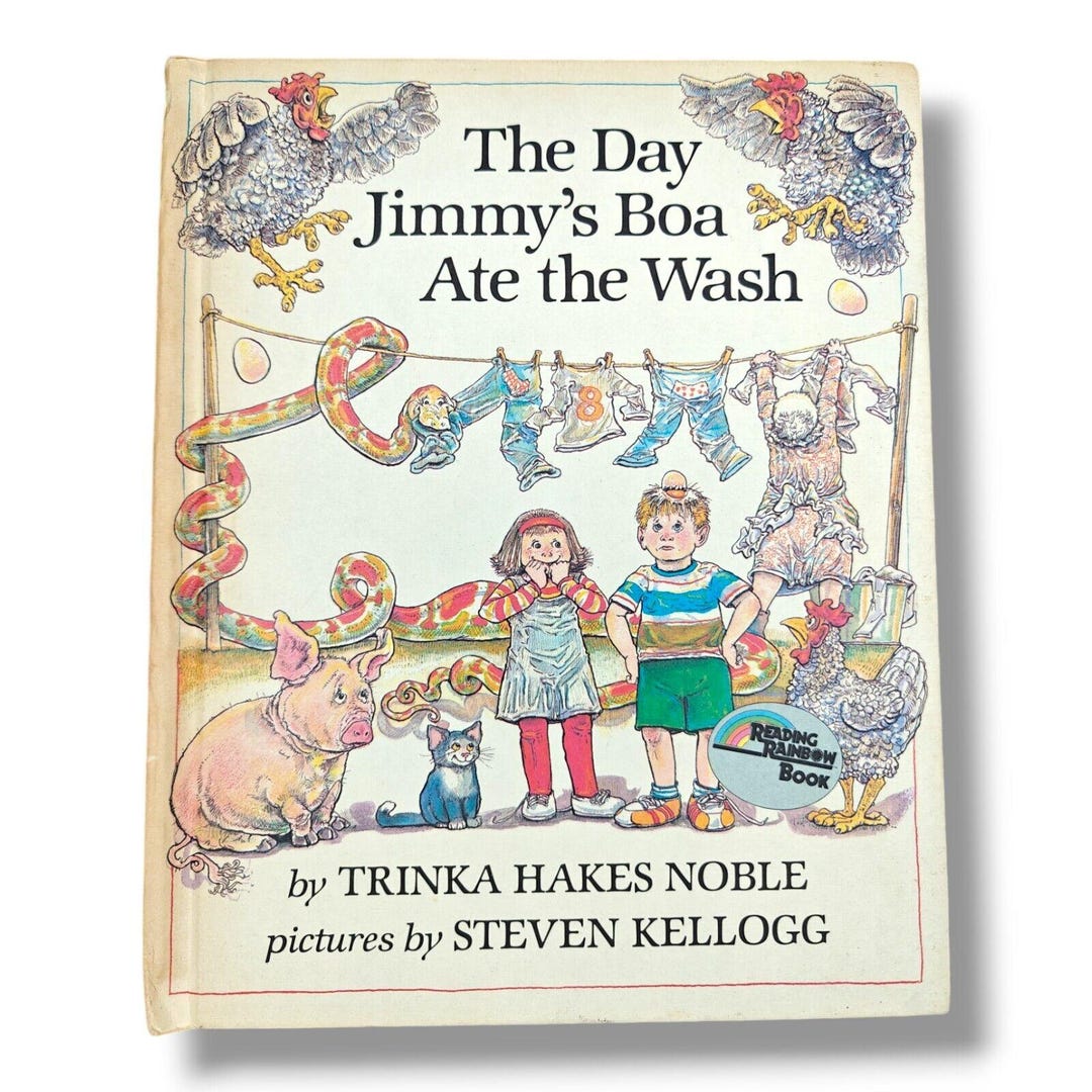 The Day Jimmy's Boa Ate the Wash Steven Kellogg 1980 Vintage Hardcover ...