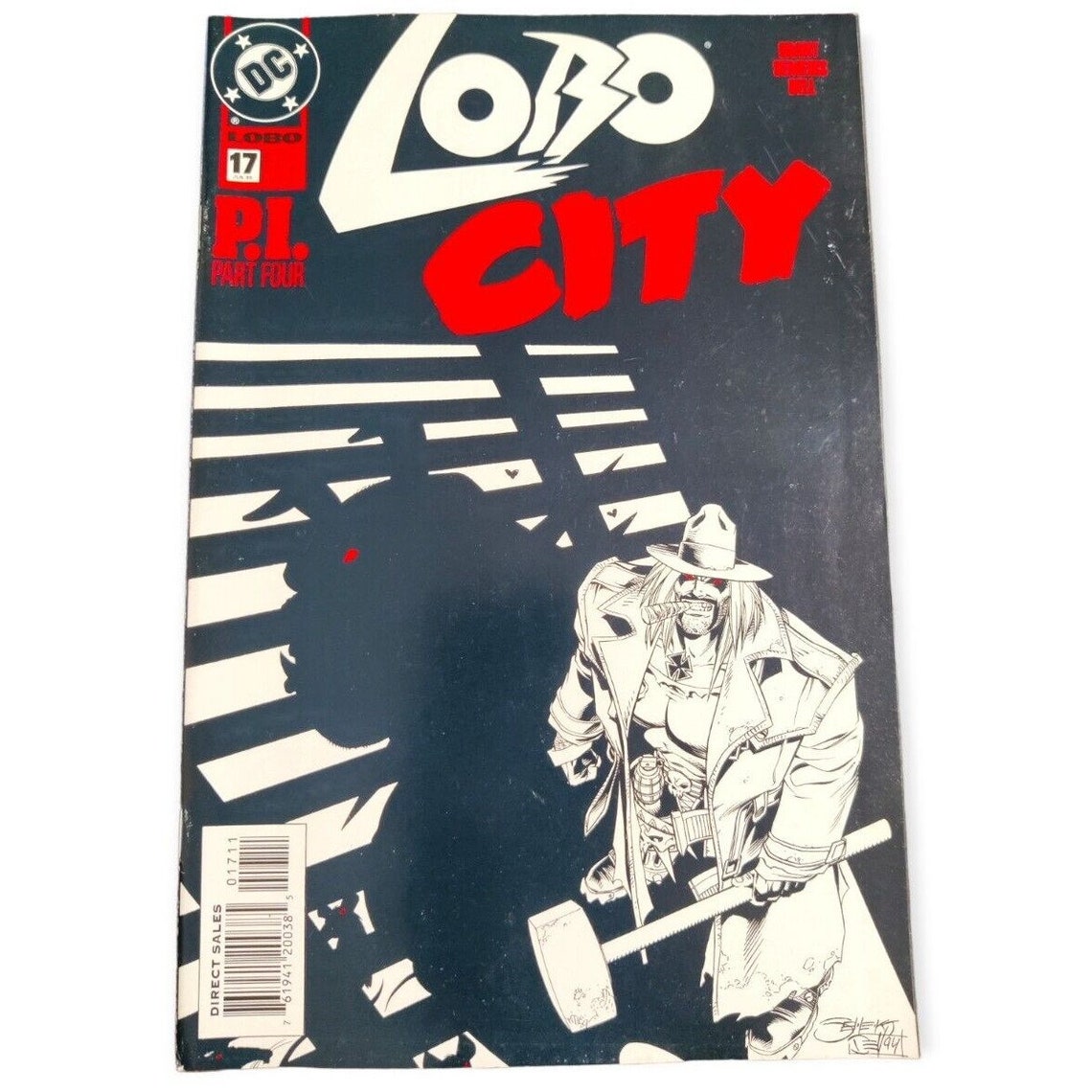 Lobo City #17 P. I. #4 DC Comics July 1995 Alan Grant Semeiks Dell - Etsy