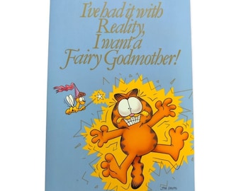 Vintage Garfield Poster 9x4 Office Classroom Motivational Humor Jim ...