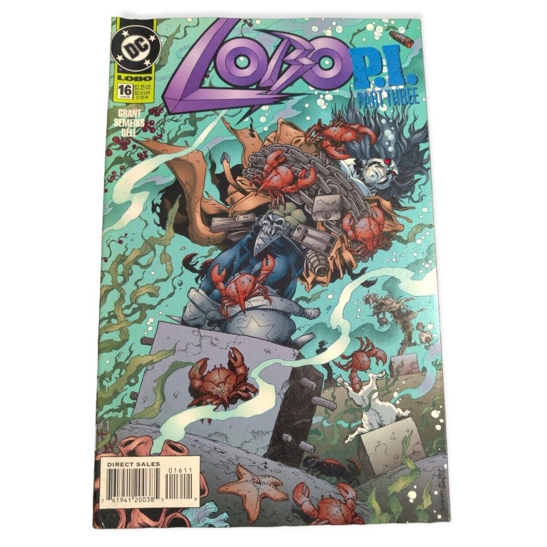 Lobo #16 P. I. #3 DC Comics June 1995 Alan Grant Semeiks Dell - Etsy