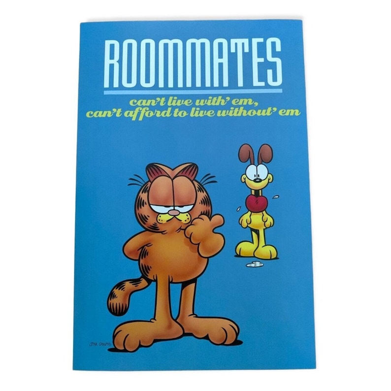 Vintage Garfield Poster 13.5" X 9" Office Classroom Motivational Humor ...