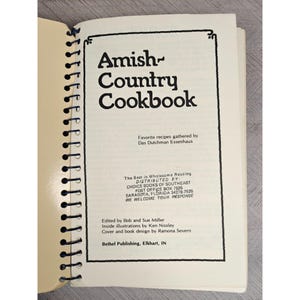 Vintage Amish Country Cookbook 1979 Das Dutchman Essenhaus Local Ethnic ...