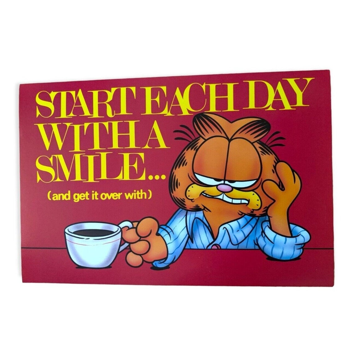 Vintage Garfield Poster 13.5 X 9 Office Classroom - Etsy
