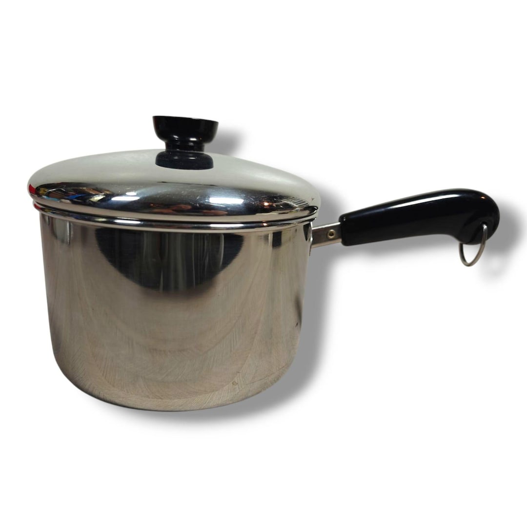 Revere Ware 3 Qt Stainless Steel Saucepan With Lid Steel Bottom Clinton ...