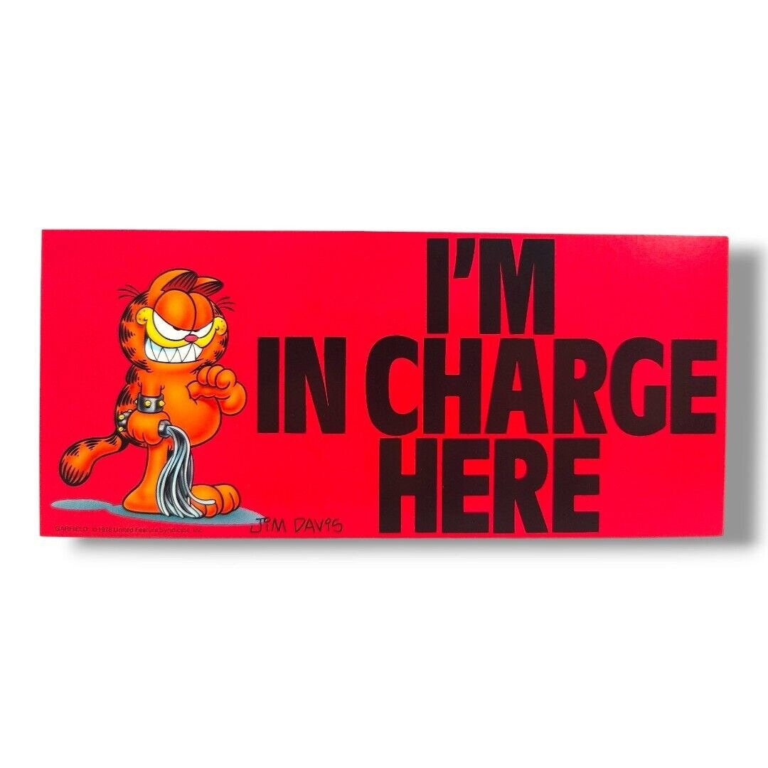 Vintage Garfield Poster 9x4 Office Classroom Motivational Humor Jim ...