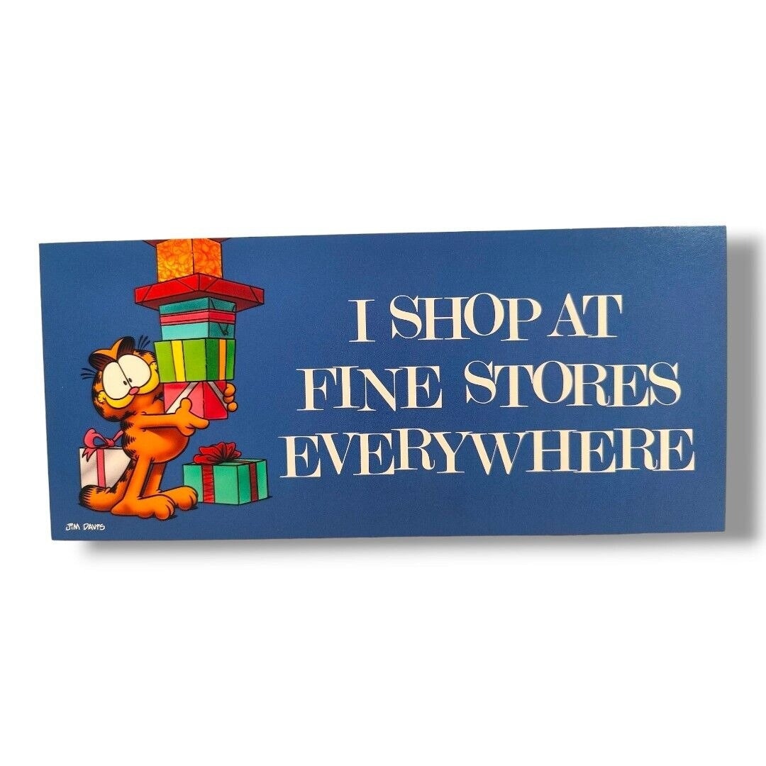 Vintage Garfield Poster 9"x4" Office Classroom Motivational Humor Jim ...