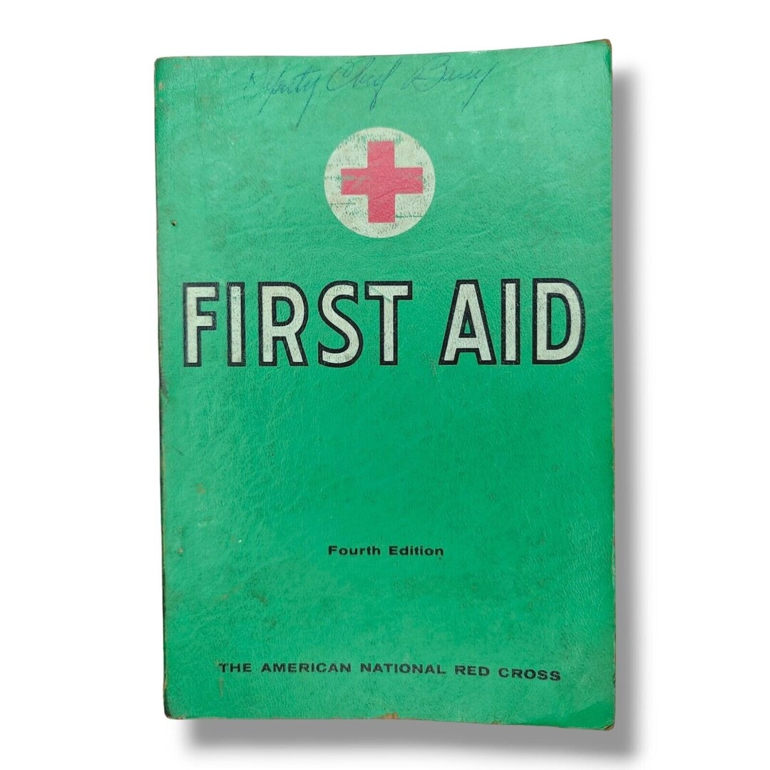 Vintage First Aid Textbook American Red Cross Book 1957 - Etsy