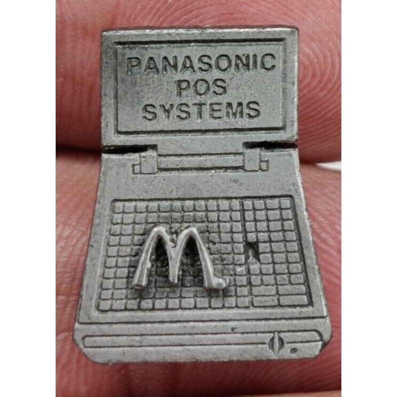 Mcdonald's Vintage Panasonic POS Systems Enamel Lapel Pin Button ...