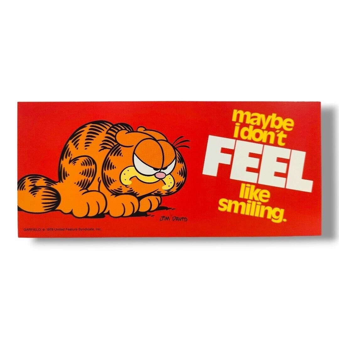 Vintage Garfield Poster 9x4 Office Classroom - Etsy