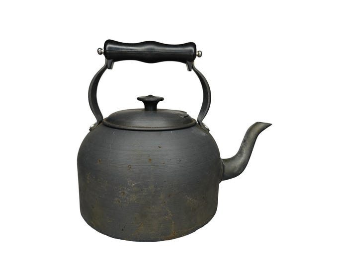 Vintage Calphalon Anodized Tea Pot Kettle 2 Quart Gray Made in Ireland ...