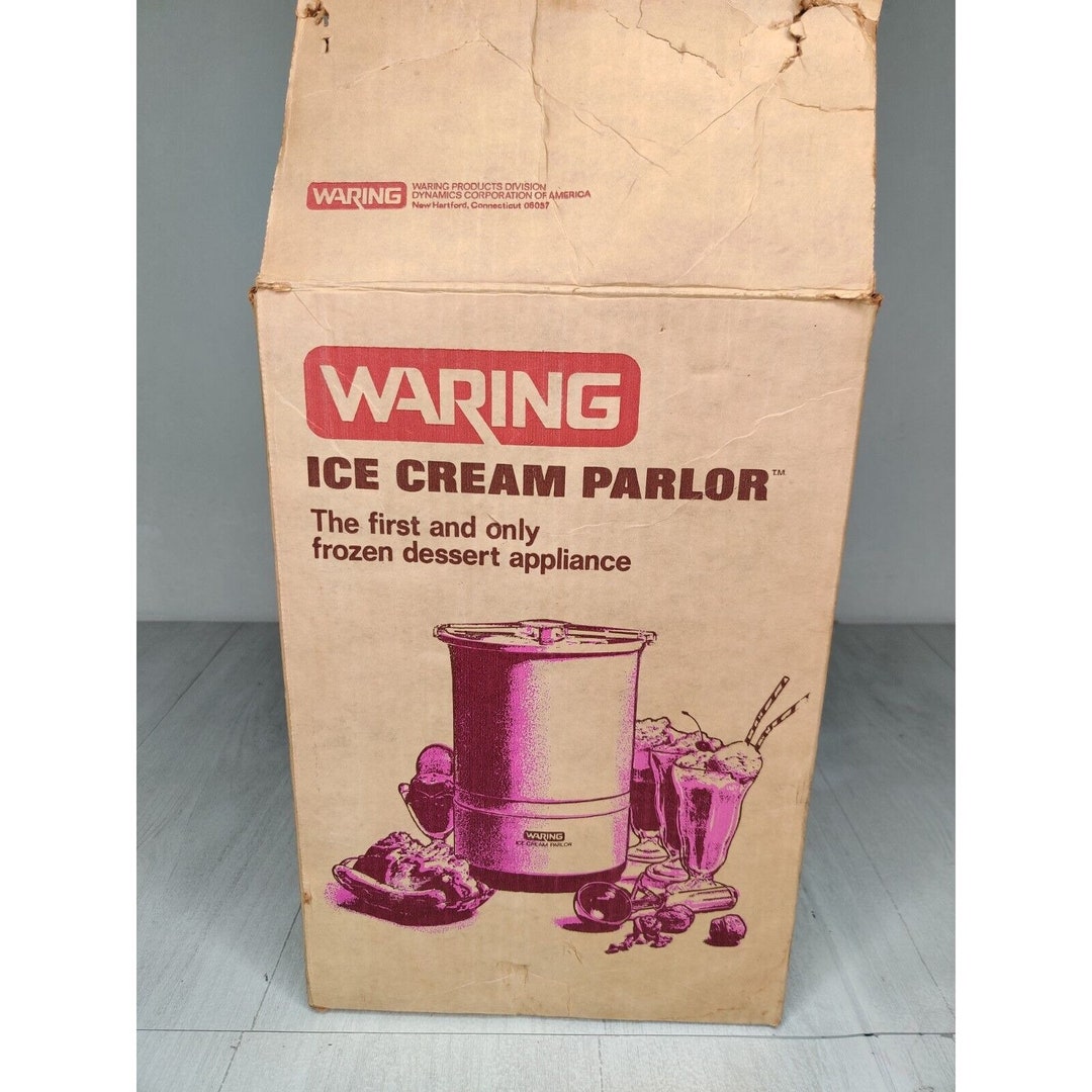 New Open Box Waring Ice Cream Parlor Machine CF520-1 White Vintage - Etsy