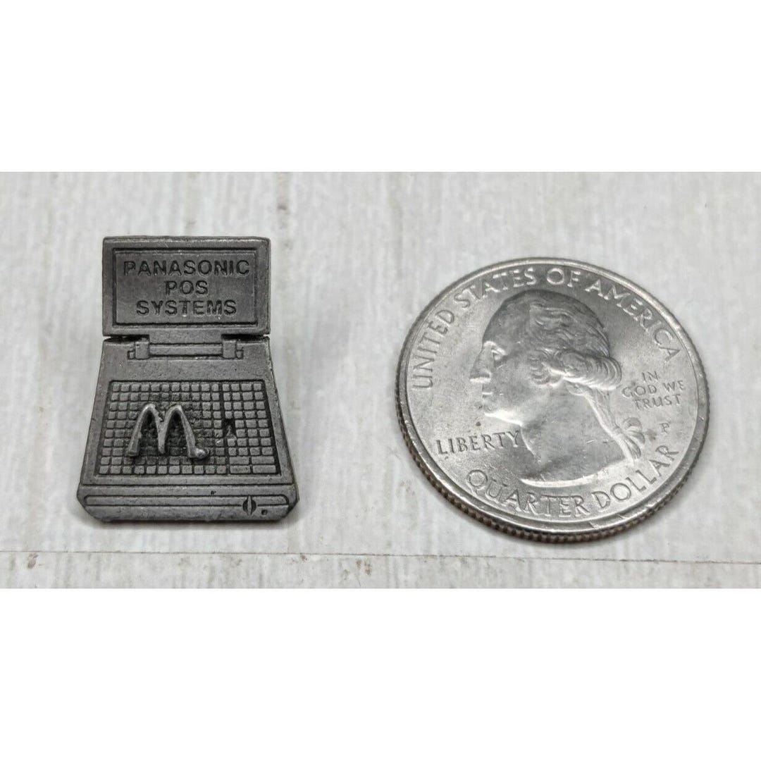 Mcdonald's Vintage Panasonic POS Systems Enamel Lapel Pin Button ...