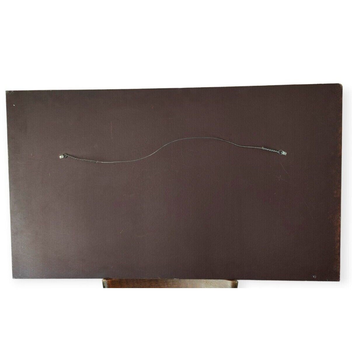 Rare Vintage World Map Engraved Copper Henricus Hondius 47"x27" Wood ...