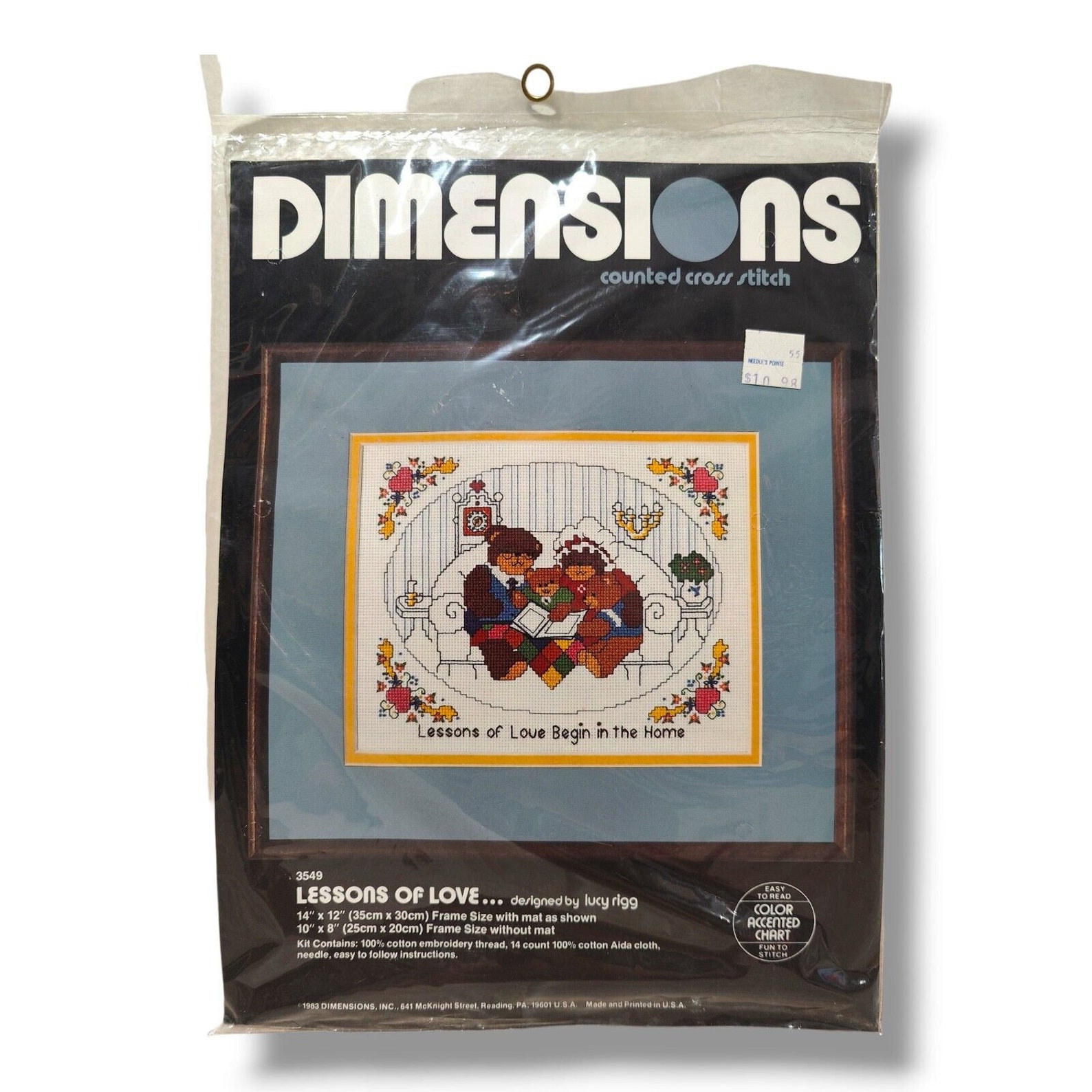 Dimensions Cross Stitch Kit Lessons of Love Lucy Rigg Bears 3549 NEW ...