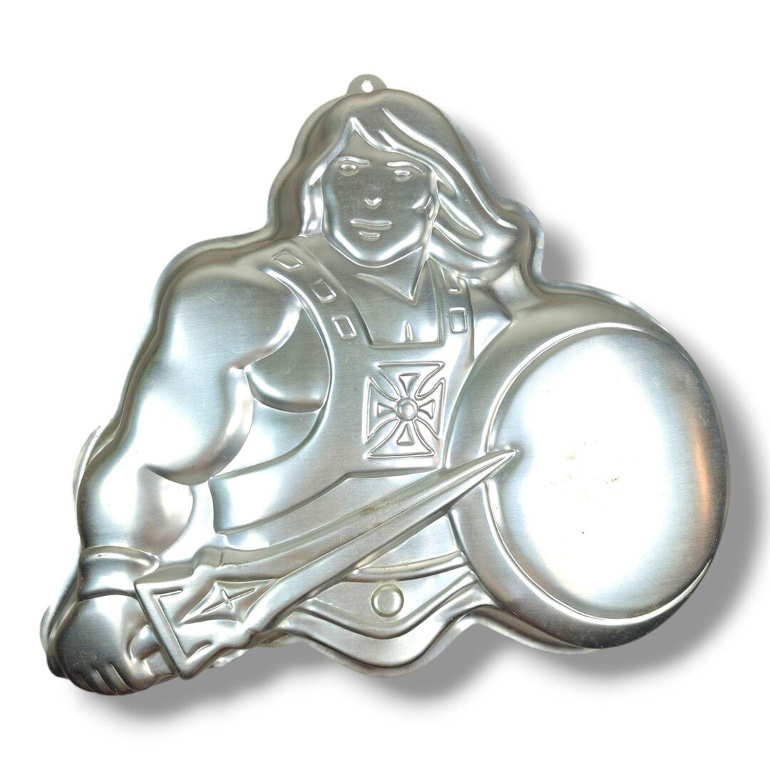 Vintage 1983 Wilton He-man Cake Pan Aluminum MOTU Baking Mold Tin - Etsy
