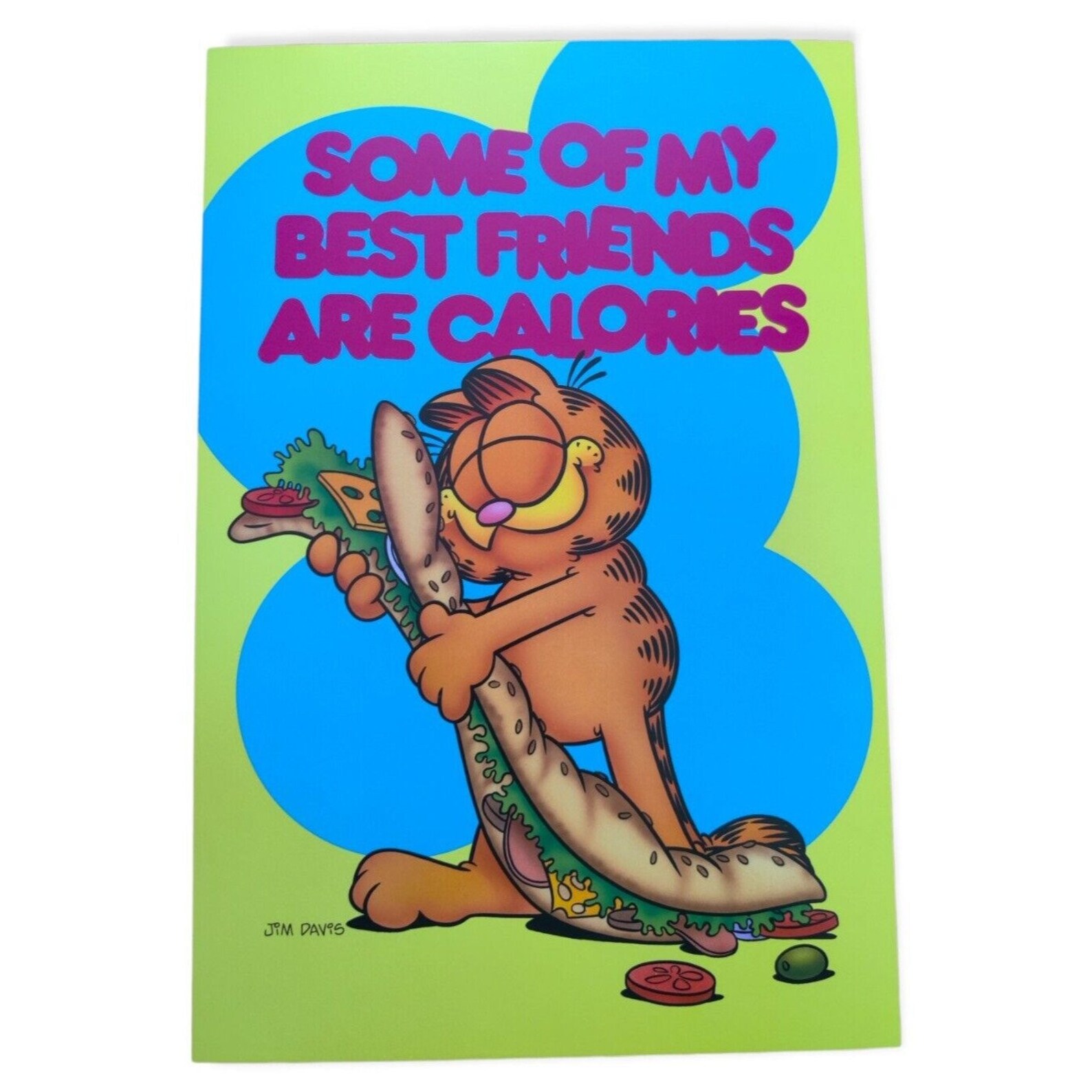 Vintage Garfield Poster 13.5" X 9" Office Classroom Motivational Humor ...