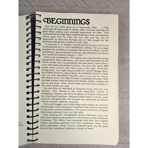Vintage Amish Country Cookbook 1979 Das Dutchman Essenhaus Local Ethnic ...