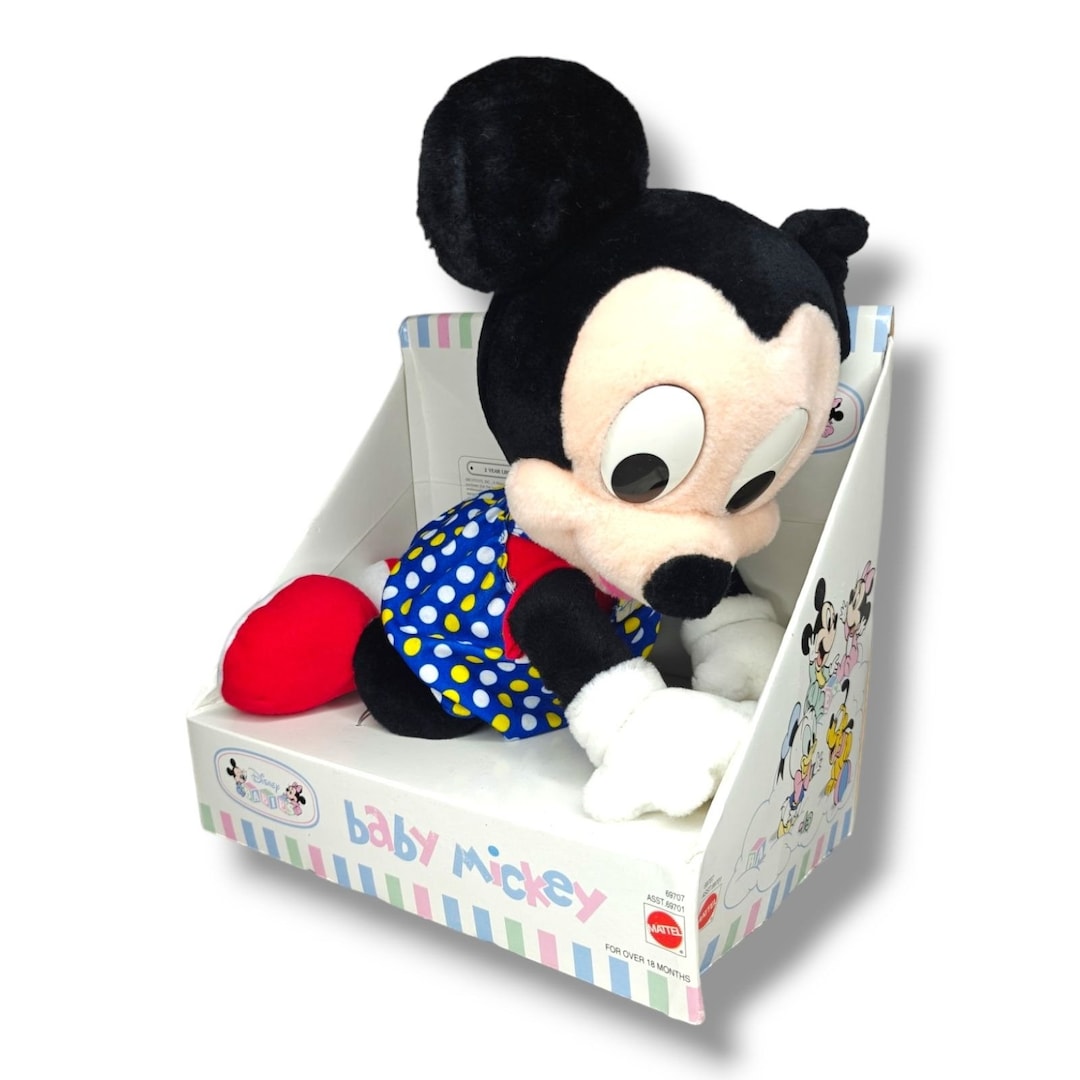 Vintage Disney Babies Baby Mickey Plush Toy Mattel Arcotoys 1995 NEW - Etsy