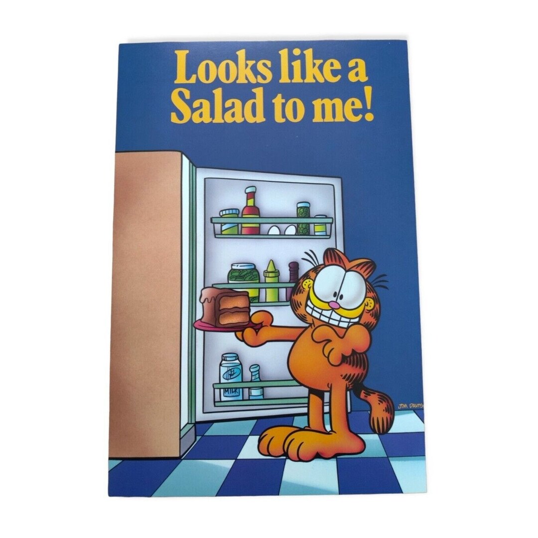 Vintage Garfield Poster 13.5 X 9 Office Classroom Motivational Humor ...