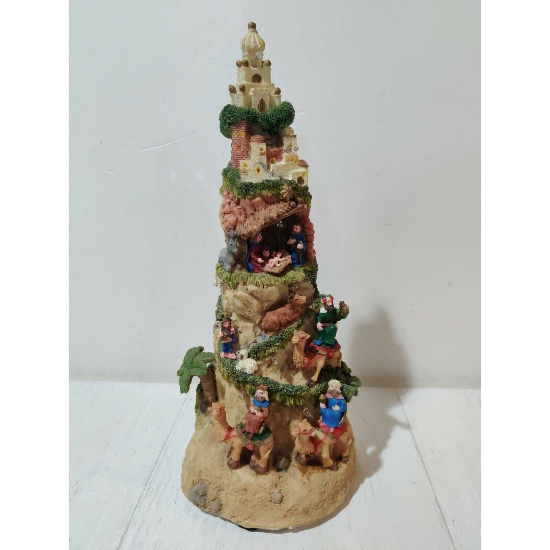 Vintage Christmas Manger Nativity Tower Musical 1996 Ranger - Etsy