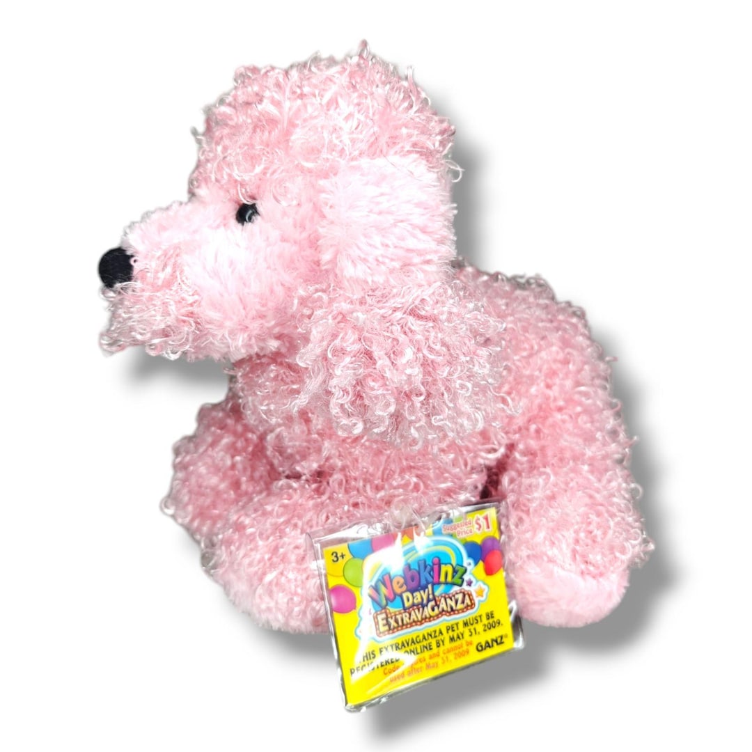 Ganz Webkinz Pink Poodle Dog Plush Toy HM107 With Code Tag - Etsy