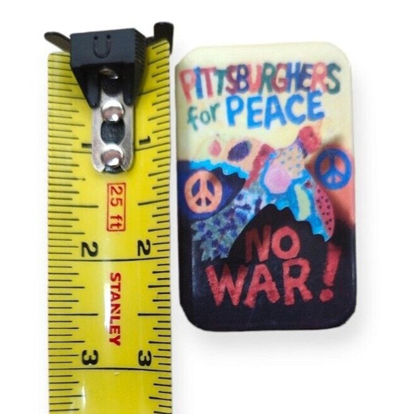 Vintage Pittsburghers for Peace No War Pin Button Anti-war Post 9/11 ...