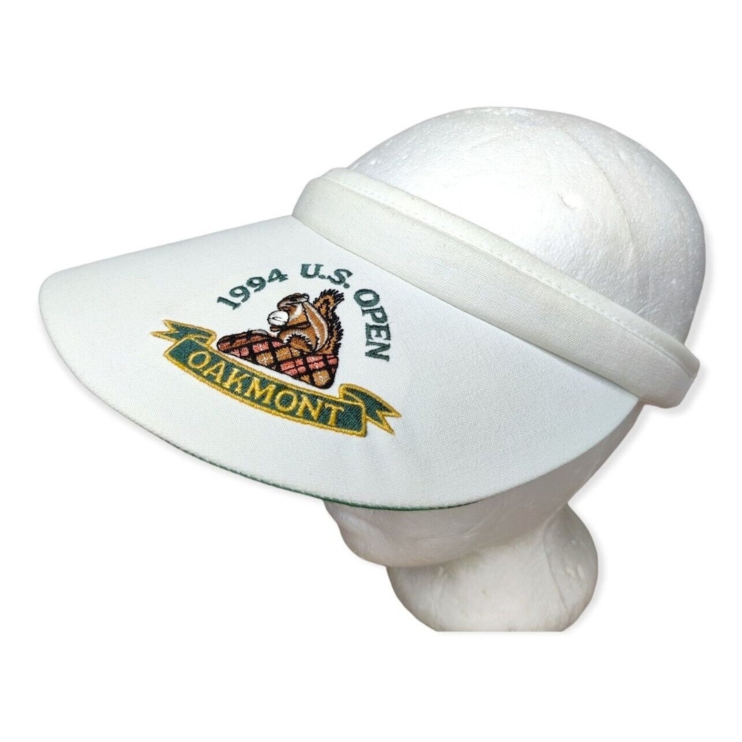 Vintage 1994 US Open Oakmont Country Club Visor Golf USGA White Cali ...