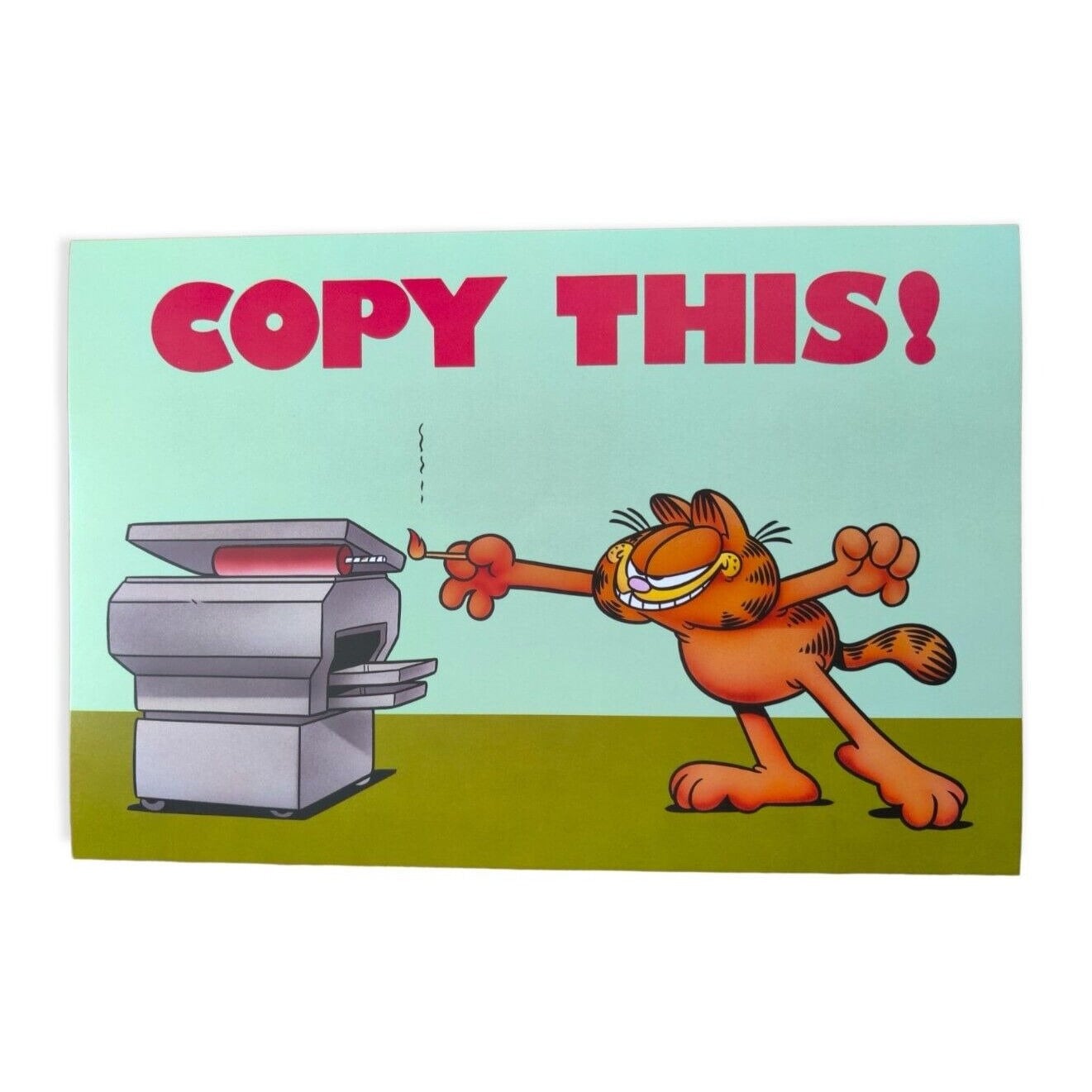 Vintage Garfield Poster 13.5" X 9" Office Classroom Motivational Humor ...