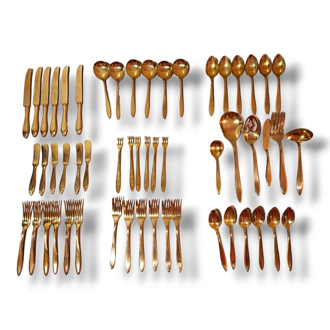 Dirigold Dirilyte Regal Flatware 54 Pcs Service for 6 - Etsy