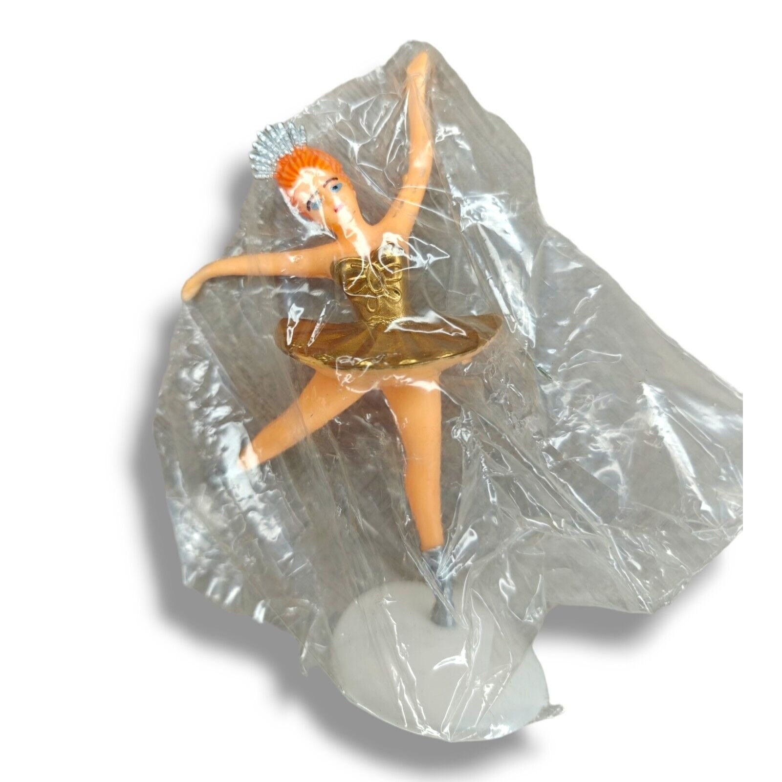 Vintage Ballerina Dancer Plastic Cake Topper Reusable Figurine 60s NEW ...