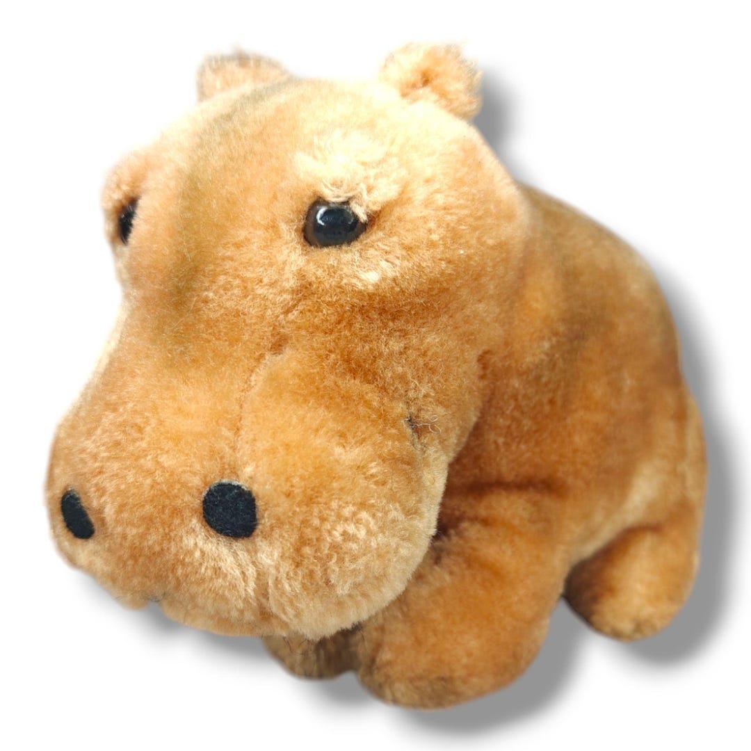 Vintage 1980 Dakin Honcho Hippo Plush Stuffed Animal - Etsy