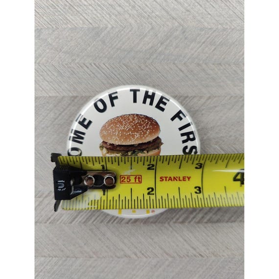 Vintage McDonald's Big Mac Button Pin Large 3" Home O… - Gem