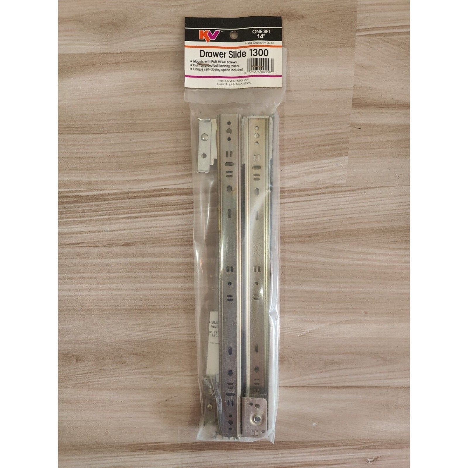 Knape & Vogt KV 1300 Drawer Slide, 14 Inch, 75 Lbs (1 Set) - Etsy