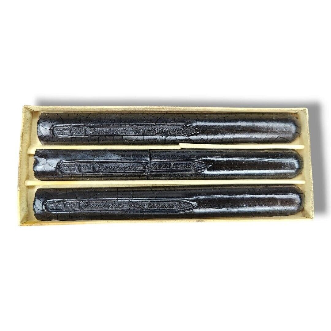 Dennisons Letter Wax Deluxe Size Letter Sealing Wax Full Box Vintage b ...