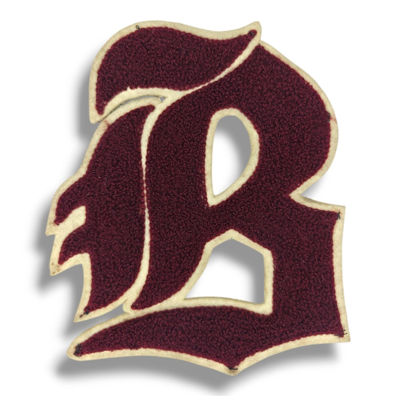 Vintage Letterman Chenille Varsity Letter Patch B Maroon Brown 6 - Etsy