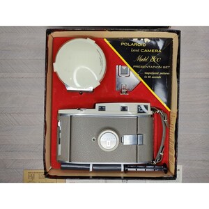 Polaroid 800 Land Camera Presentation Set Original Box Diffuser Manual ...