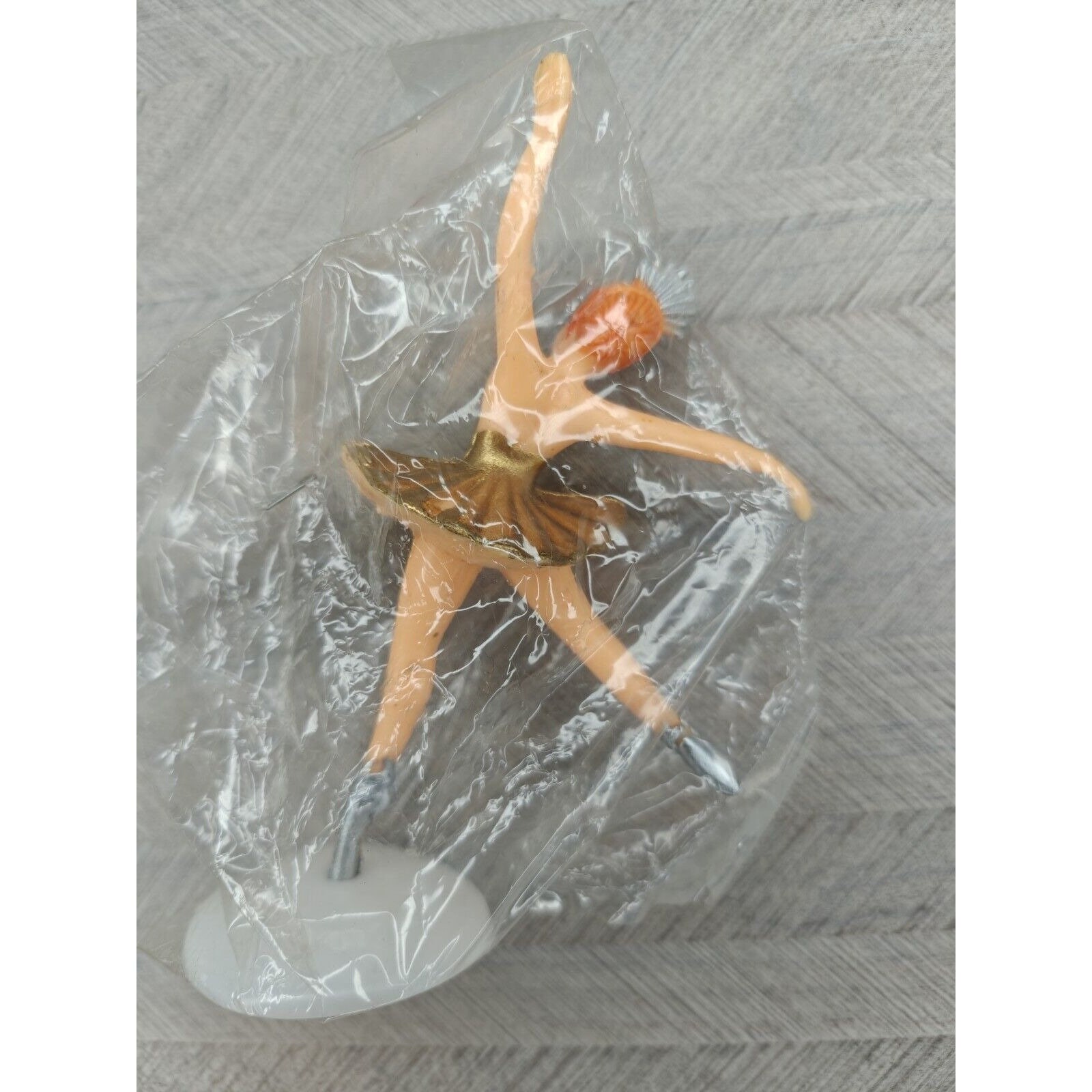 Vintage Ballerina Dancer Plastic Cake Topper Reusable Figurine 60s NEW ...