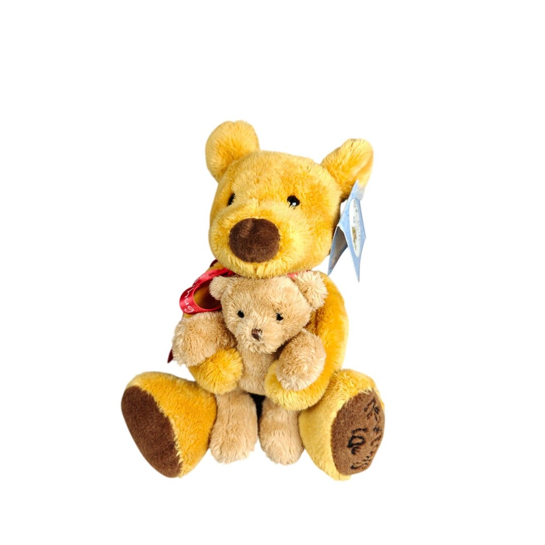 Vintage Gund Newtons Law Plush Teddy Bear With Mini Bear Rory Tyger I ...