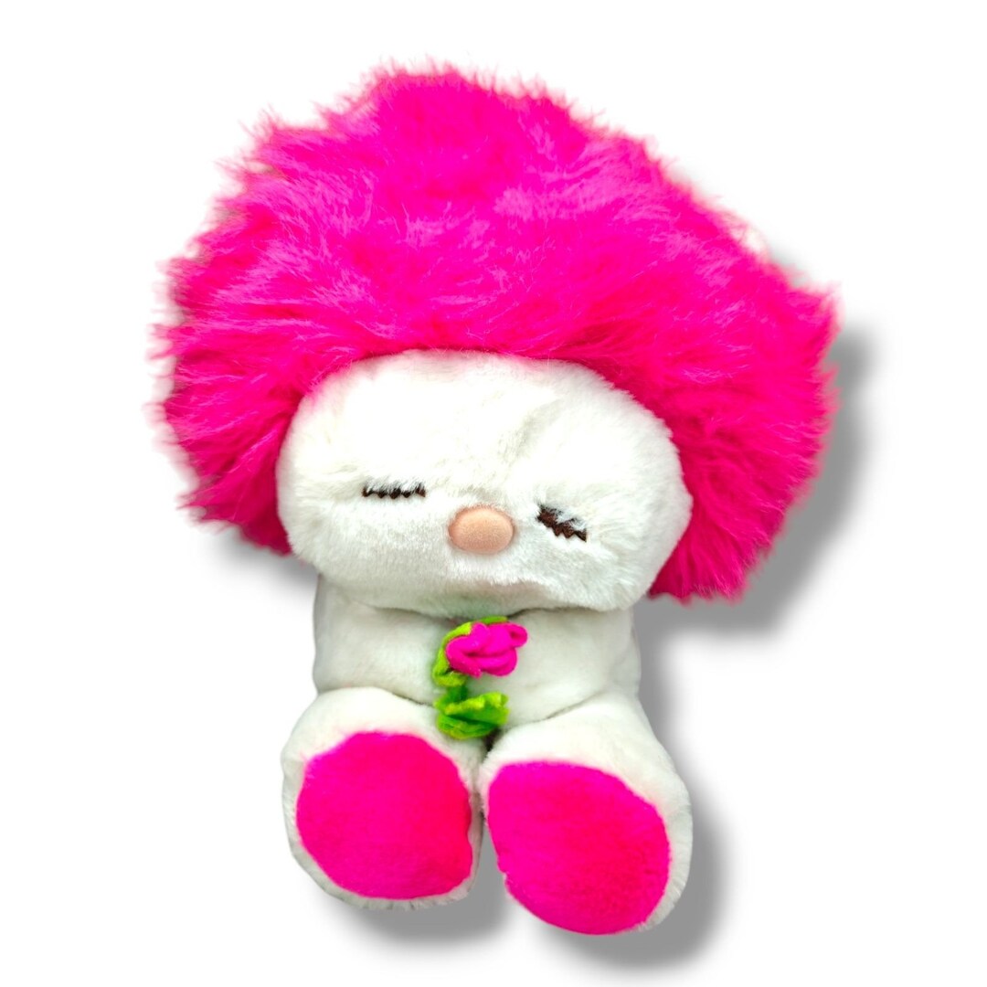 Vintage Dakin Fun Farm Frou Frou Nature Babies Plush Pink Hair White ...