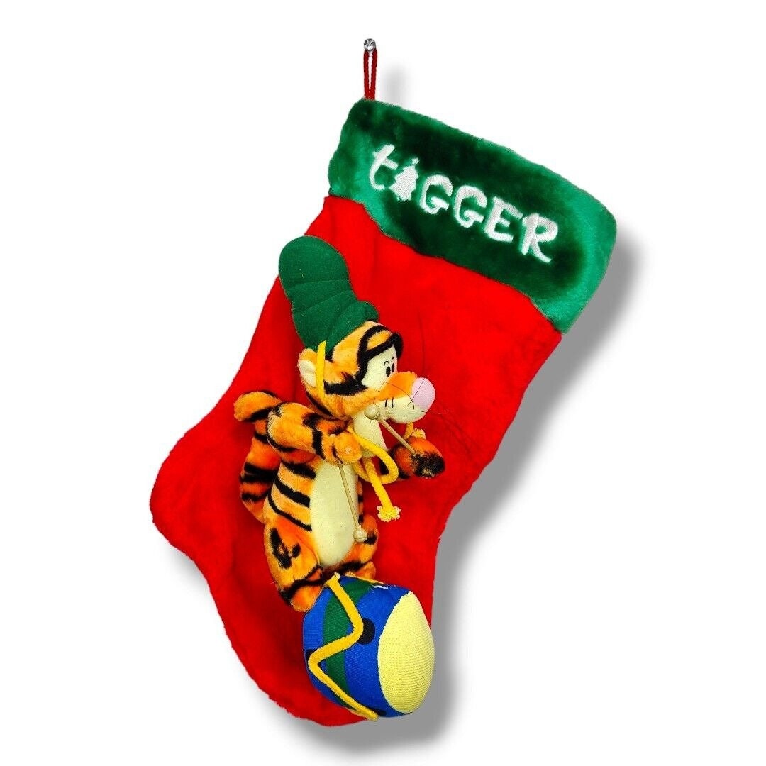 Vintage Disney Tigger Drummer Christmas Stocking 3D Plush Head C16 - Etsy