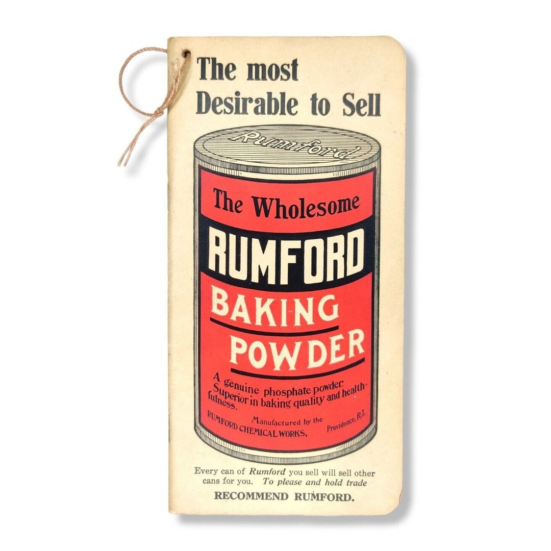 Antique Rumford Baking Powder Grocer's Booklet Notebook Retro ...