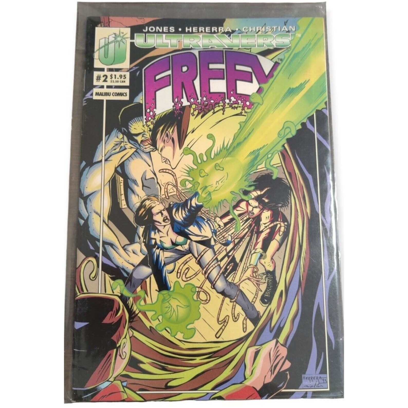 Ultraverse Freex #2 Comic Book Malibu Comics! Jones Hererra Christian ...