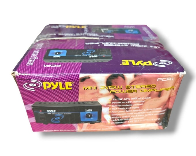 Pyle PCA1 Mini 2x15w Stereo Power Amplifier New Open Box - Etsy